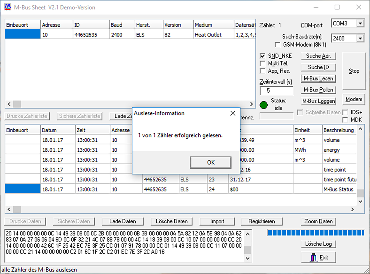 MB Sheet M-Bus Auslesesoftware online kaufen